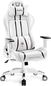 Herní křeslo z eko kůže King Size, bílý-černý: Diablo X-One 2.0