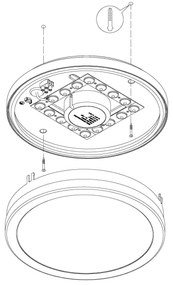 Eglo 97237 - LED Stmívatelné koupelnové svítidlo LOCANA-C LED/14W/230V BT IP44