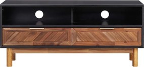 TV stolek 100 x 35 x 45 cm masivní akáciové dřevo a MDF 289903