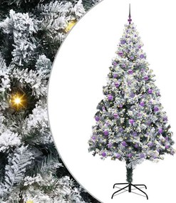 Umělý vánoční stromeček Bílá 240 cm PVC, ocel a plast 3396986