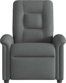 Elektrické polohovací křeslo tmavě šedé textil 3303235
