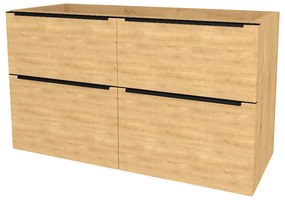Mereo Mereo, Mailo, koupelnová skříňka 121 cm, černé madlo, Multidecor, CN593SBDARL