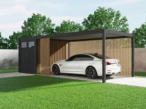 ROJA Hliníkový přístřešek na auto PRESTIGE 5,3x3 m