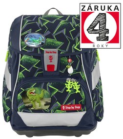 Školní aktovka,batoh 2IN1 PLUS pro prvňáčky – 6dílný set, Step by Step Wild T-Rex Taro
