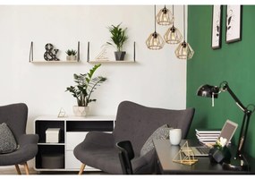 Závěsné svítidlo Timber, 4x dřevěné stínítko,