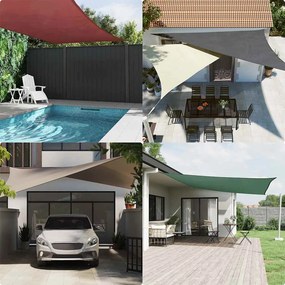 Stínící plachta oxfordská látka trojúhelník 2,5x2,5x3,5 m černá 135774