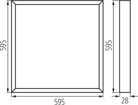 Kanlux 39234 - LED Podhl. panel BLINGO AIO LED/38W/230V 60x60 cm CRI 90