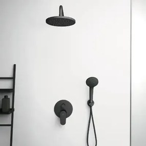Ideal Standard Idealrain - Držák sprchy s přípojkou | černá