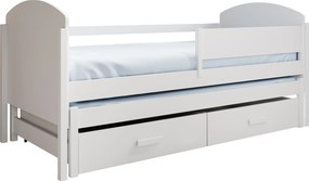 ADRK Furniture Dvoulůžková dětská postel Olen 180x80 s matrací CH-OLE-W-180-M