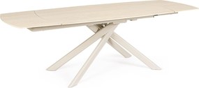 BIZZOTTO Béžový rozkládací jídelní stůl JOAKIM 160/240x90 cm 0731392