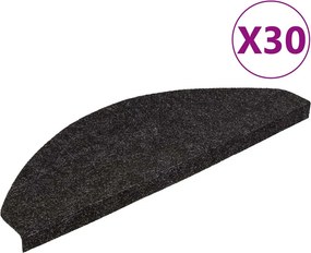 Samolepicí rohože na schody 30 ks Antracit 65x22,5x3,5 cm 3365902