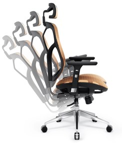 Ergonomická židle Diablo V-Basic: černo-oranžová