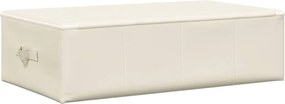 Úložný box textil 70 x 40 x 18 cm krémový 332907