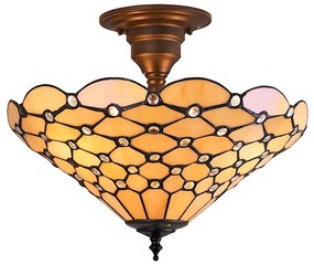 Endon 64300 - Přisazený lustr Tiffany PEARL 3xE27/60W/230V pr. 37 cm