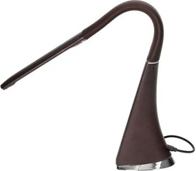 Stolní lampa s budíkem VIRONE DOLOMIT DL-12/BR, 5W, 400lm, 4000K, hnědá