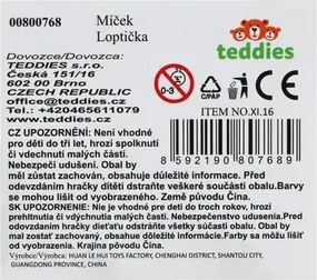 TEDDIES Pěnový míček Zvířátka / Míček / Mix barev / 6 cm / od 3 let