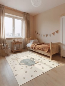 Hanse Home, Dětský koberec Adventures 106408 Cream Multicolor, 200x290, vícebarevná, dětský pokoj