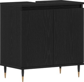 Sada koupelnového nábytku 3 ks Černý dub 30 x 30 x 190 cm 3333098