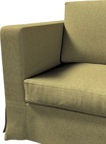 Potah na pohovku IKEA  Karlanda 3-místná nerozkládací, dlouhý barva zelená látka pletený vzor