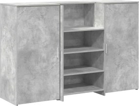 Recepční stůl betonově šedý 155x50x103,5 cm kompozitní dřevo 3324199