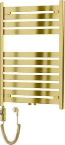 Mexen Uran, elektrické topné těleso 800x600 mm + topná tyč 300 W, zlatá lesklá, W105-0800-600-2300-50