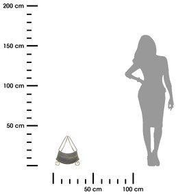 Kovový koš na dřevo Easy, 38x38 cm, zlatá