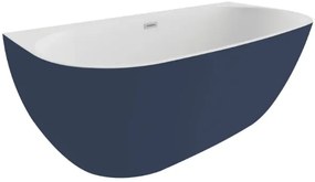 Polimat Risa volně stojící akrylátová vana, modrá Délka vany: 160cm