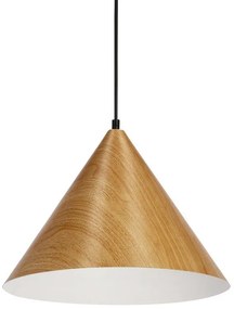Hnědé závěsné svítidlo s kovovým stínidlem ø 32 cm Dunca – Candellux Lighting