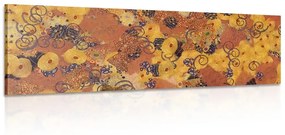 Obraz abstrakce inspirovaná G. Klimtem - 135x45 cm