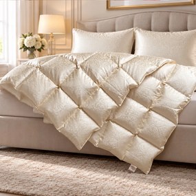 Péřová přikrývka Royal Silk: Champagne 140x200cm
