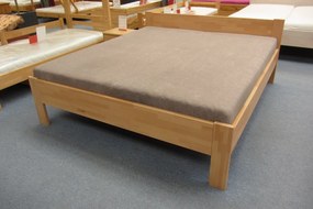 Buková postel Tina 2 - zvýšená   ,  180x200 cm
