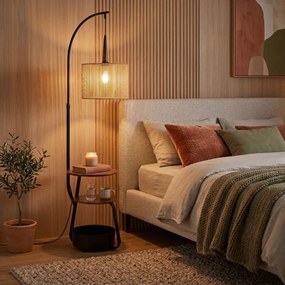 Toolight Toolight, stojací lampa, G156-1F, přírodní hnědá-černá, OSW-06413