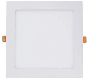 Indeluz 599B-L3118A-01 stropní LED svítidlo do podhledu Gia, čtvercové, bílé, 18W, 3000K, 110°, 22,5cm, IP23