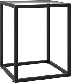 vidaXL Konferenční stolek s m sklem 40 x 40 x 50 cm [322907] Barva: Bílá