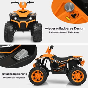 Costway 12 V elektrická dětská čtyřkolka se světlomety mini