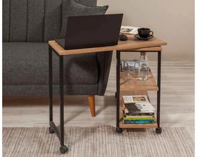 Designový odkládací stolek Edgardo 76-116 cm borovice