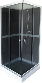 BPS-koupelny Sprchový box WSH309A GREY 80x80