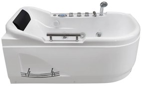 BPS-koupelny Hydromasážní vana HYD-LE796R 140x80 PRAVÁ bez ohřevu vody