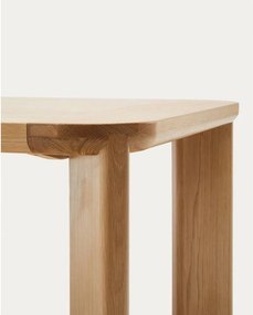 Rozkládací jídelní stůl s deskou v dubovém dekoru v přírodní barvě 100x200 cm Jondal – Kave Home