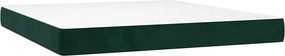 Box spring postel s matrací tmavě zelená 180x200 cm samet 3132756