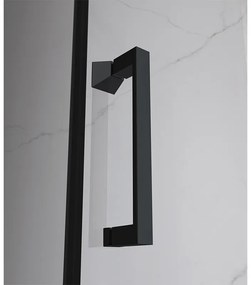 BPS-koupelny Pětiúhelníkový sprchový kout HYD-PK10 100x100 černá/transparent