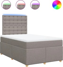 Box spring postel s matrací taupe 120x190 cm textil 3293537