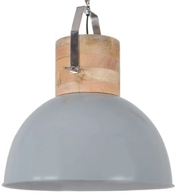 Šedé závěsné kovové retro světlo Fabriano Shiny grey - Ø 50*60 cm