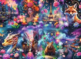 TREFL Puzzle Premium Plus: Barevný svět / 8000 dílků / 180,5 x 132,5 c