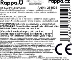 RAPPA Samopal mechanický se zvukem 45 cm / Dětská zbraň / Zvukové efek
