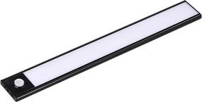 LED Solution Černé nábytkové LED svítidlo 60cm 2,5W s pohybovým čidlem 2967