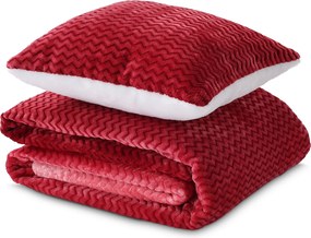 Dormeo sada Warm Hug červené ombré