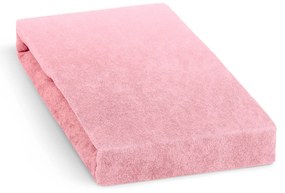 Polášek Froté prostěradlo na vysokou matraci (až 30cm), 90x200cm, na jednolůžko, růžové