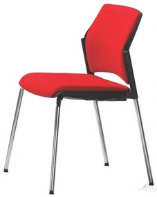RIM Jednací židle REWIND RW 2103 celočalouněná bez područek Barva podnože černá podnož GALERIE - Čalounění Rim LÁTKY, KOŽENKY 3 / URBAN, VALENCIA Barva plastu RIM bílý plast