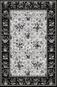 Kusový koberec Olandia černý 100 x 180 cm